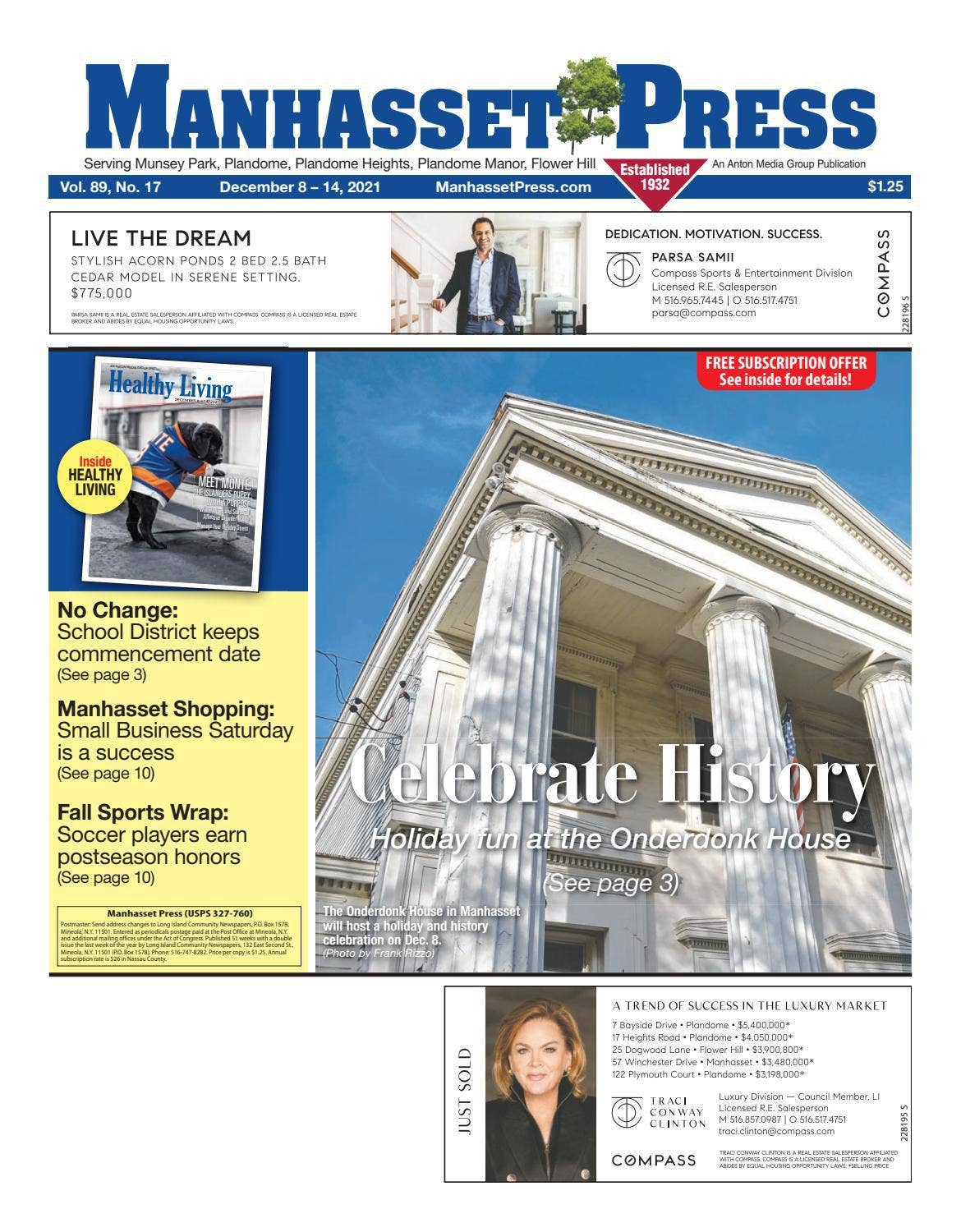 Manhasset Press 12/8/21 edition is published weekly by Anton Media ...
