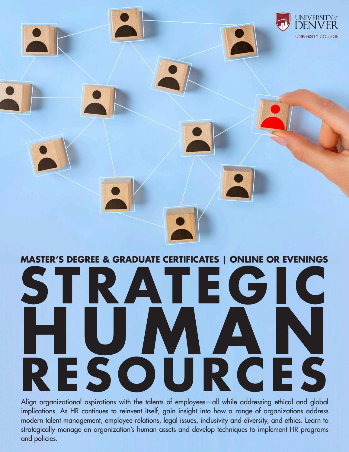 Strategic Human Resources Graduate Program 2021/2022 by University ...