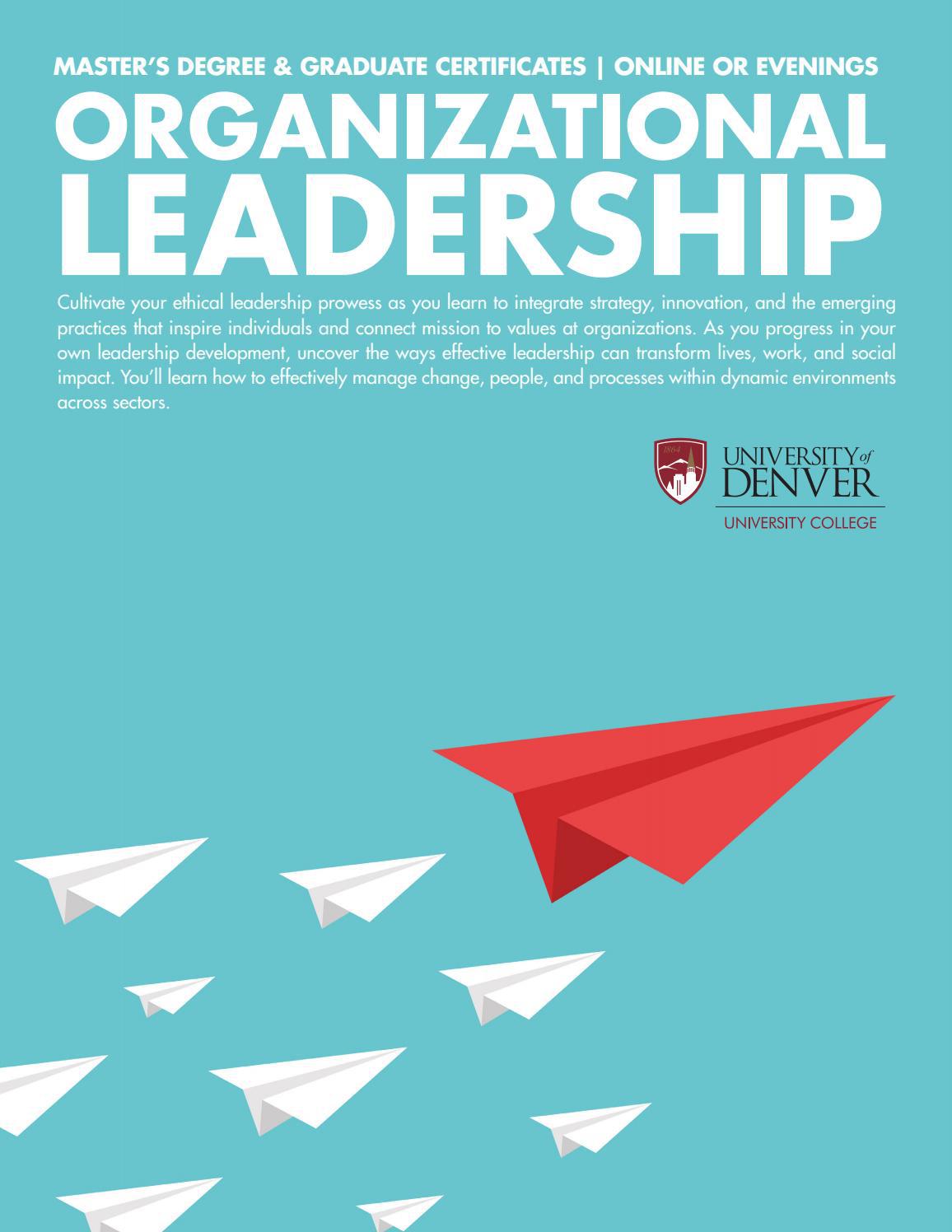 Organizational Leadership Graduate Program 2021/2022 by University ...