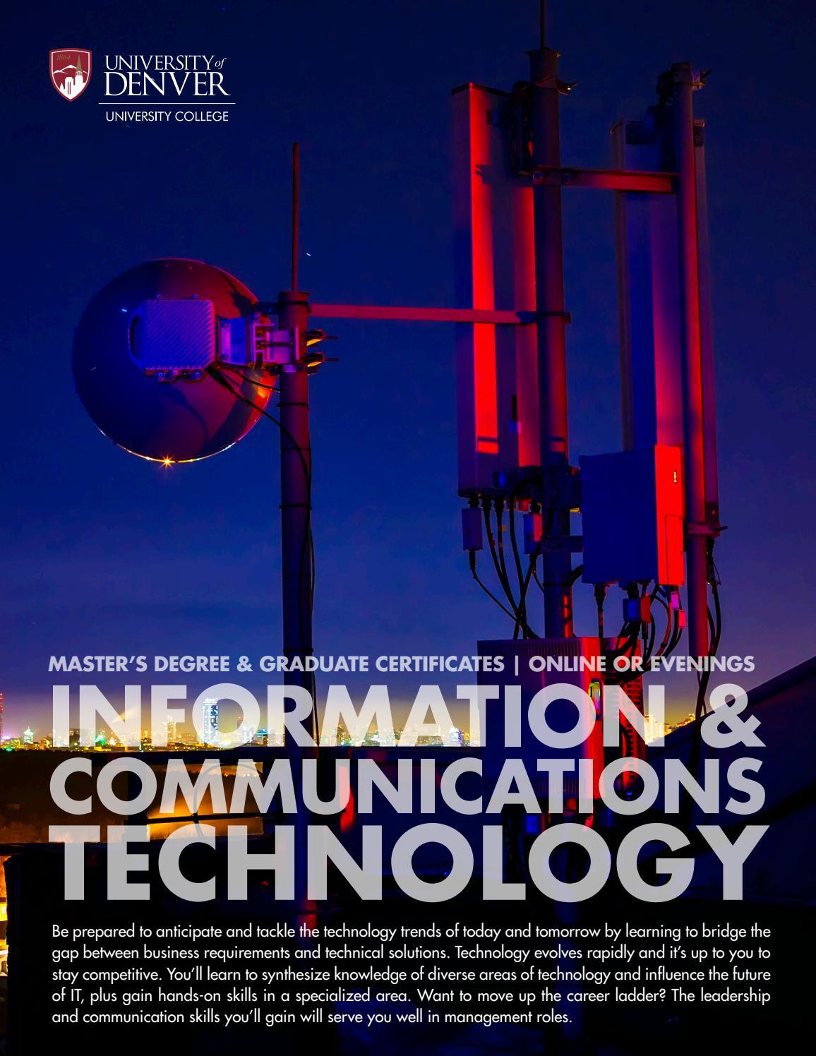 Information and Communications Technology Graduate Program 2021/2022 by ...