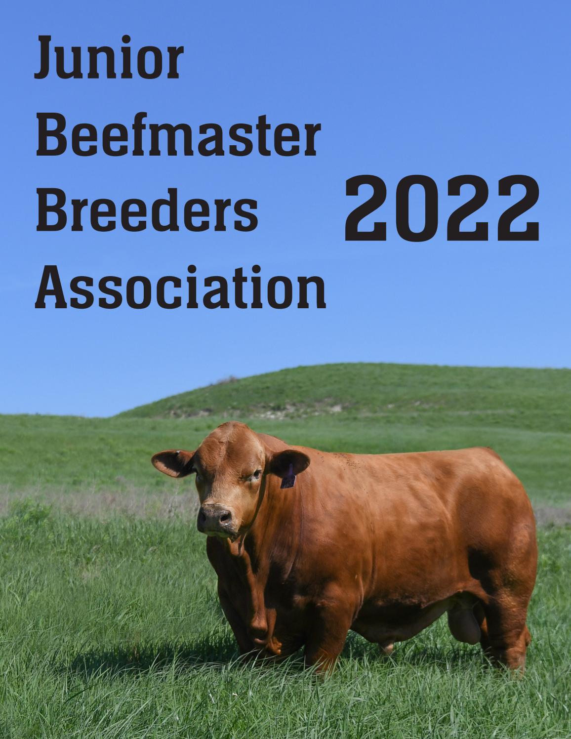 2022 JBBA Catalog by Beefmaster Breeders United - Issuu
