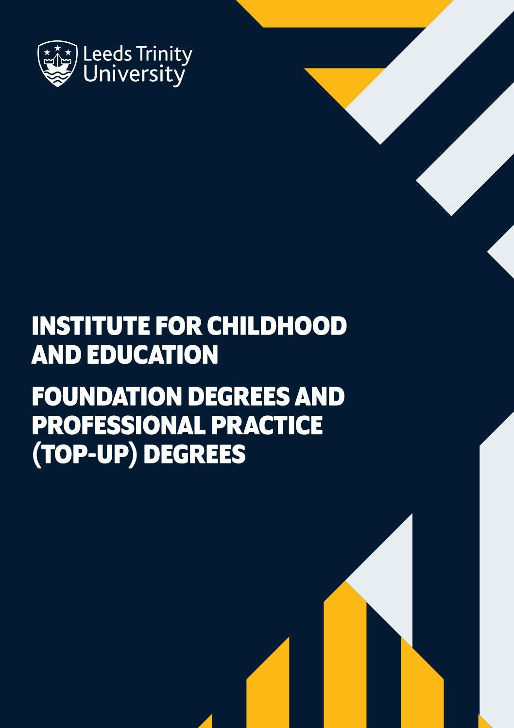 Foundation Degrees and Professional Practice - Leeds Trinity University ...