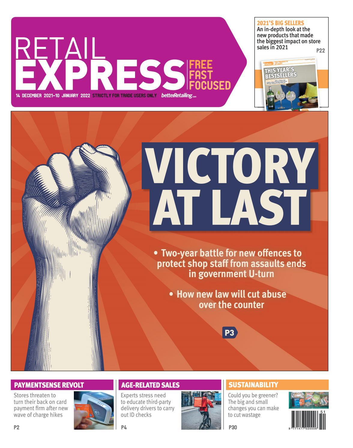 Retail Express- 14 December 2021 by BetterRetailing - Issuu