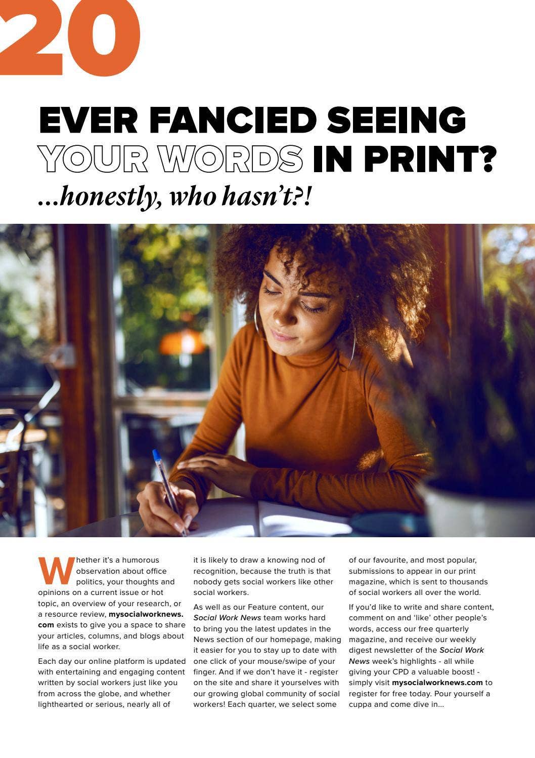 Social Work News - Winter 2021 by Social Work News Magazine - Issuu