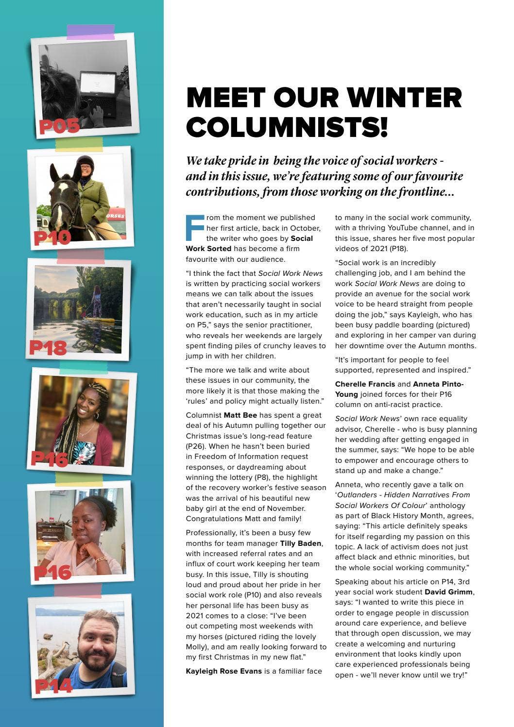 Social Work News - Winter 2021 by Social Work News Magazine - Issuu