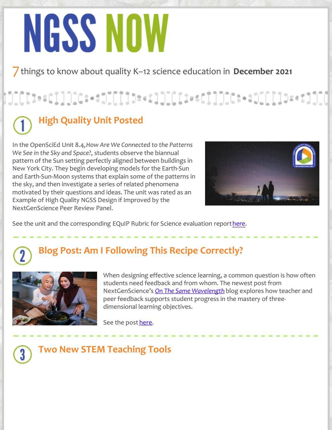 December 2021 NGSS Now Newsletter by NextGenScience - Issuu