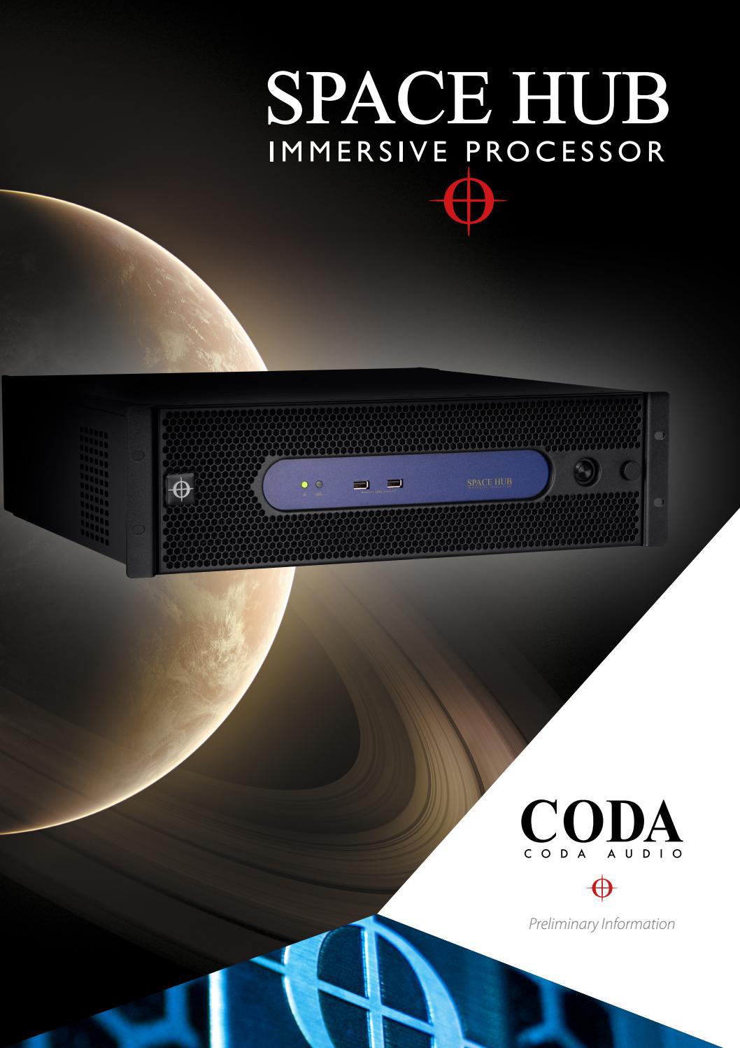 CODA Audio SPACE HUB Immersive Processor (Deutsch) by CODA AUDIO - Issuu