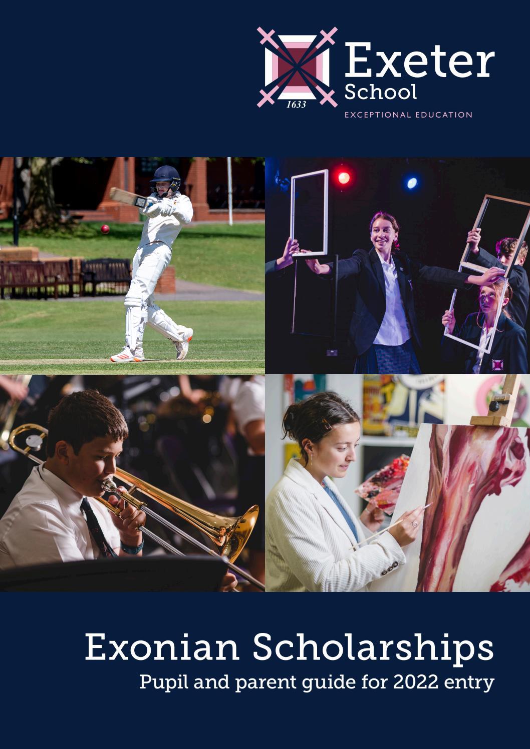 Exonian Scholarships by Exeter School - Issuu
