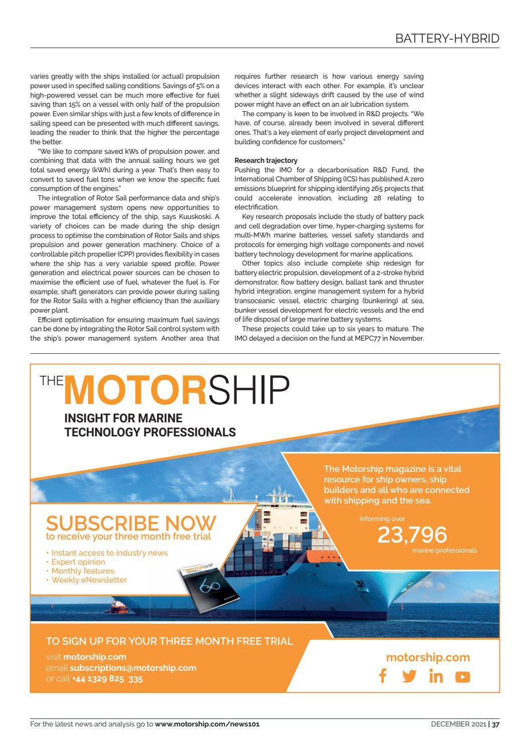 The Motorship December 2021 by Mercator Media - Issuu
