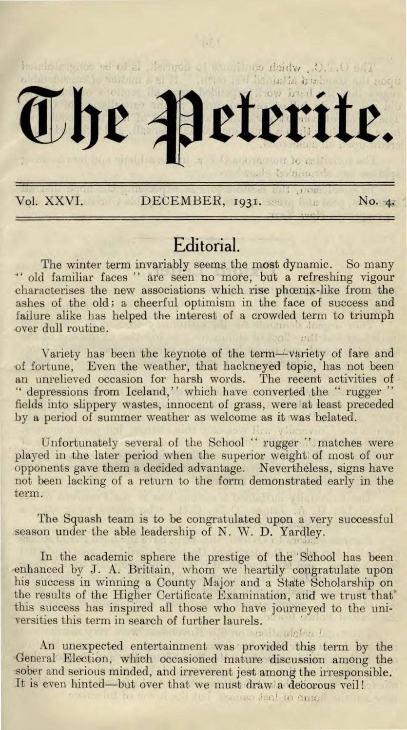 December 1931 by StPetersYork - Issuu