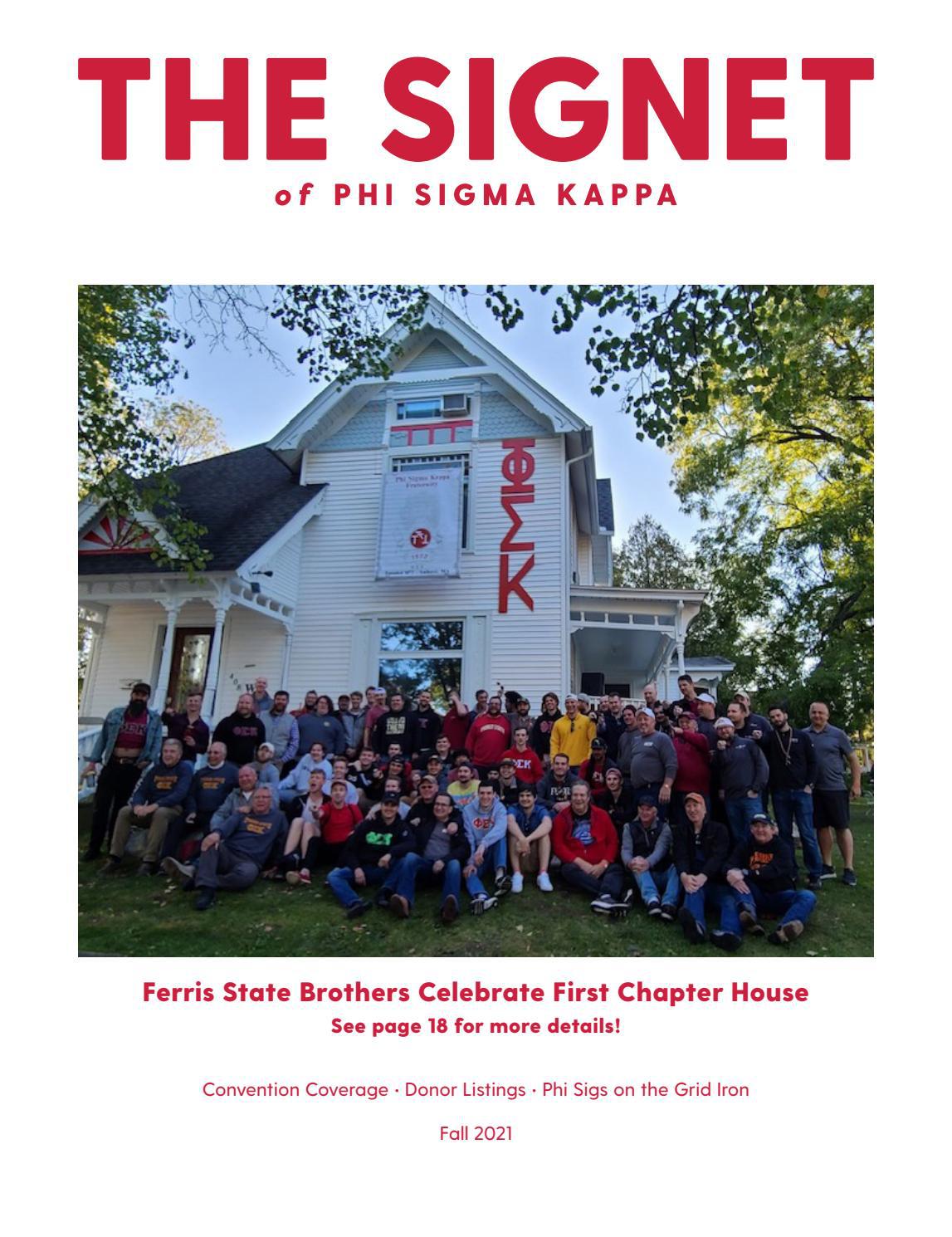 The Signet Of Phi Sigma Kappa Fall 2021 By Phi Sigma Kappa Issuu
