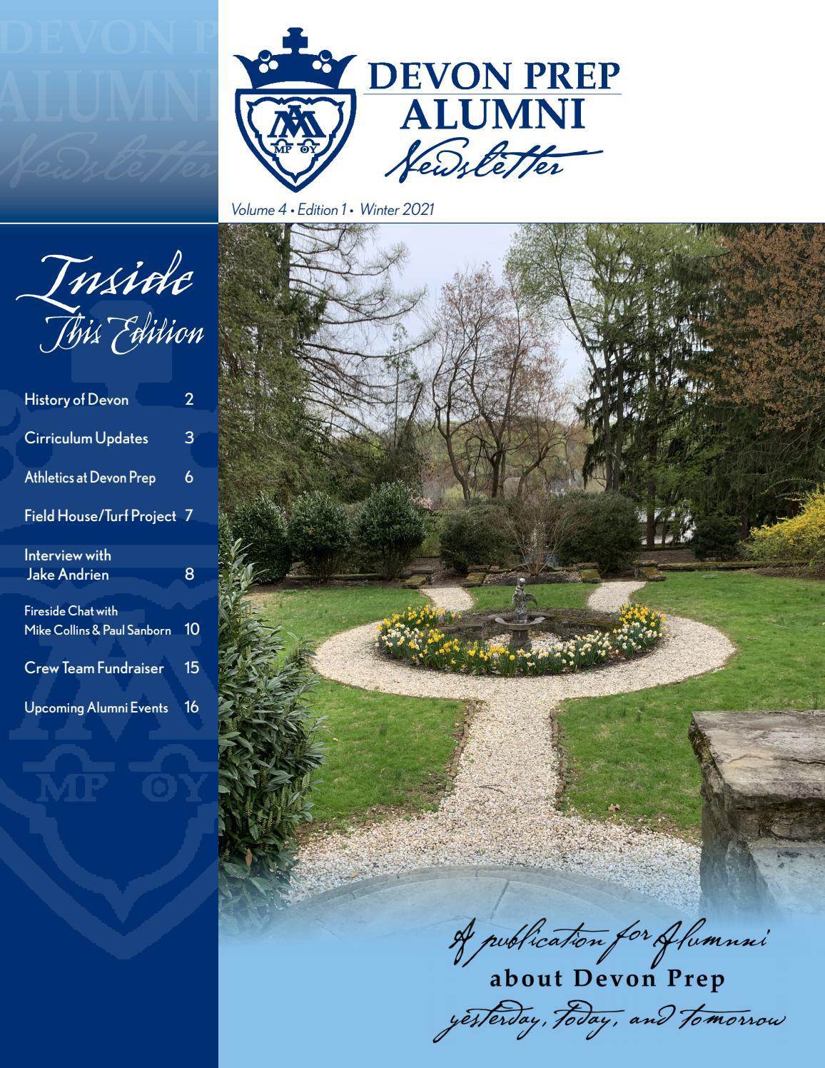 Devon Prep Alumni Newsletter - Winter 2021 by Devon Preparatory School ...