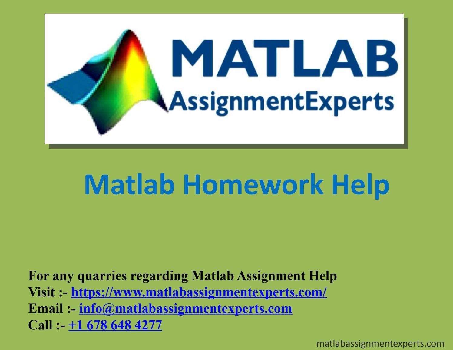 Matlab Assignment Help by Matlab Assignment Experts - Issuu