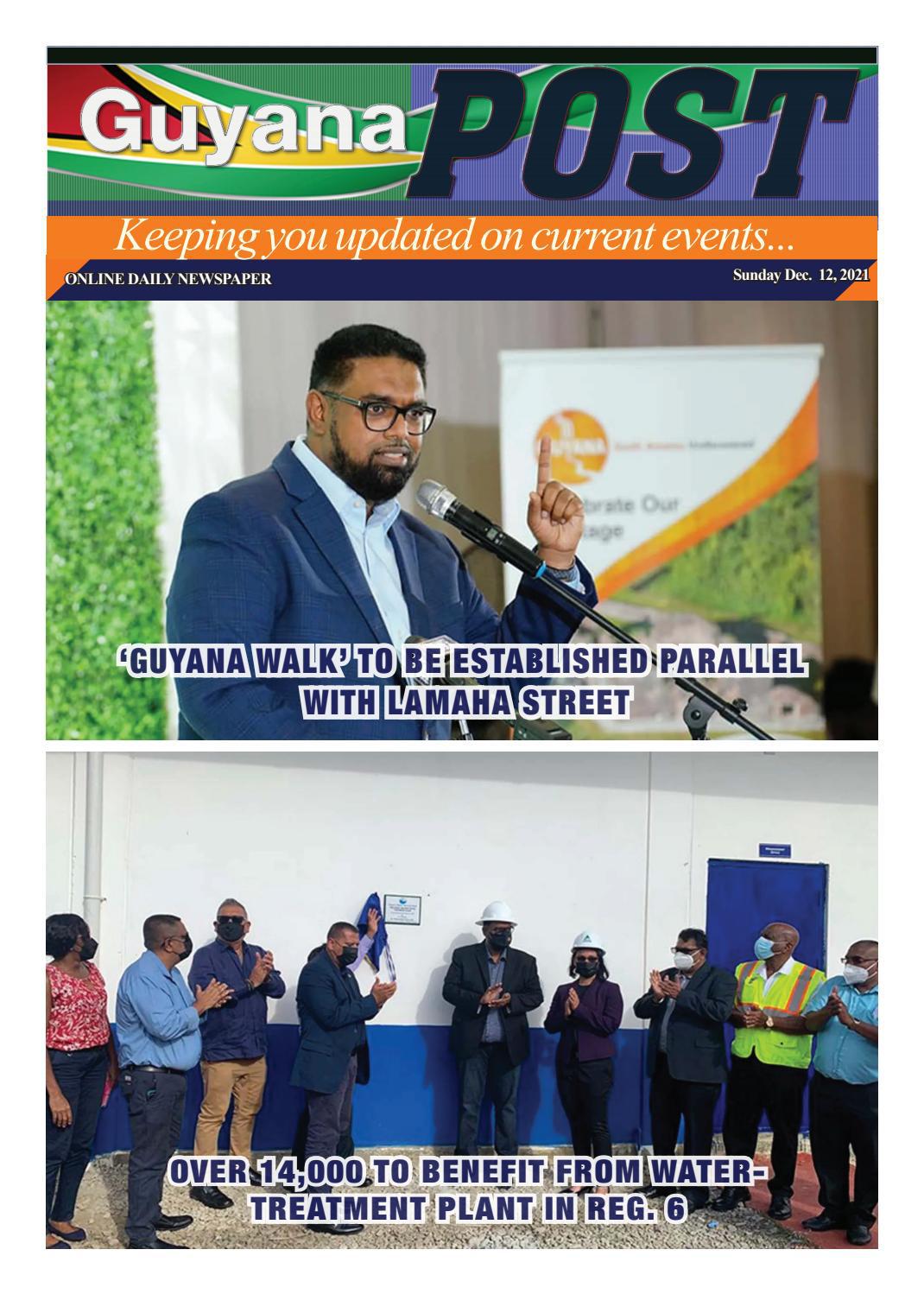 Guyana Post Newspaper by guyanapostonline - Issuu