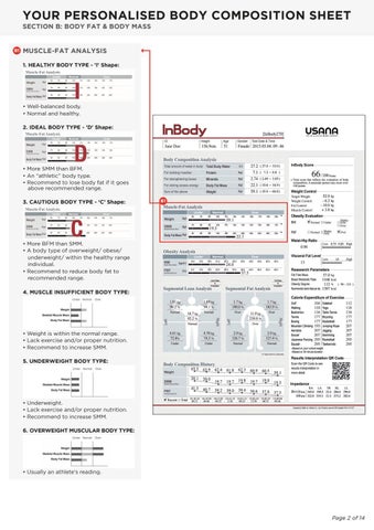 InBody Body Composition Sheet (EN & CH) by USANASingapore - Issuu