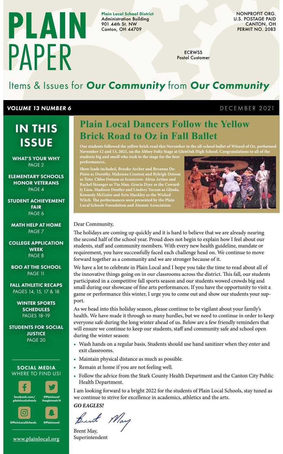 December 2021 Plain Paper by Plain Local Schools - Issuu