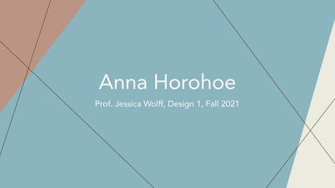 Anna Horohoe ARFD 101 Fall 2021 Process Book by annahorohoe - Issuu