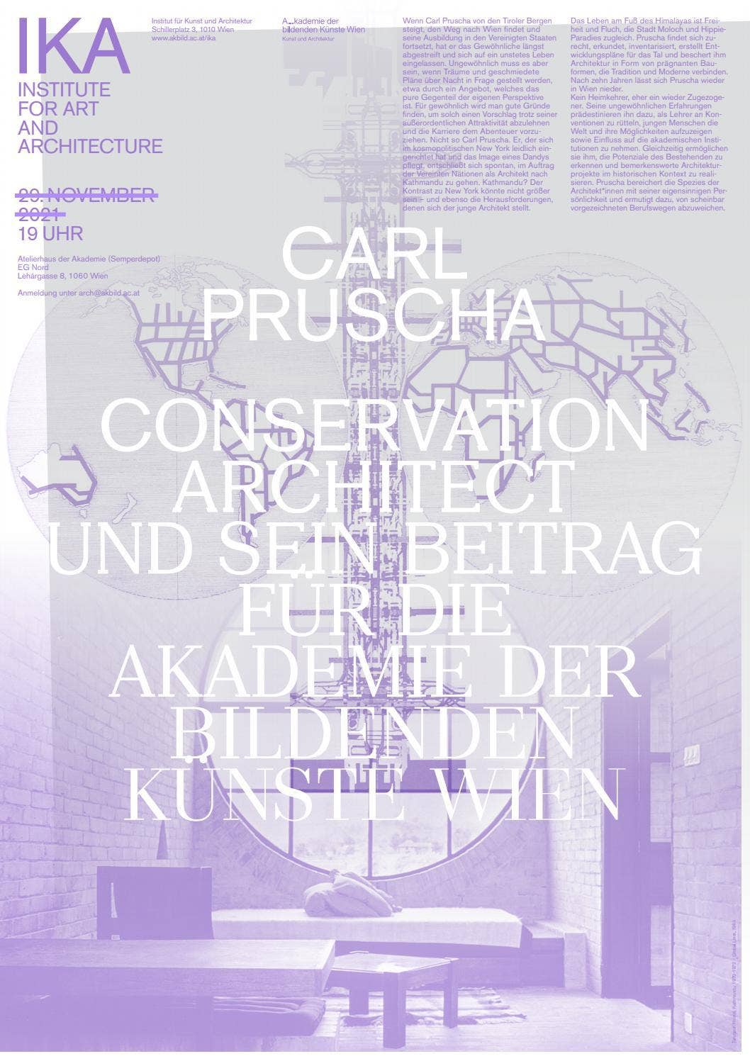 Carl Pruscha – Conservation Architect and his contribution to the ...