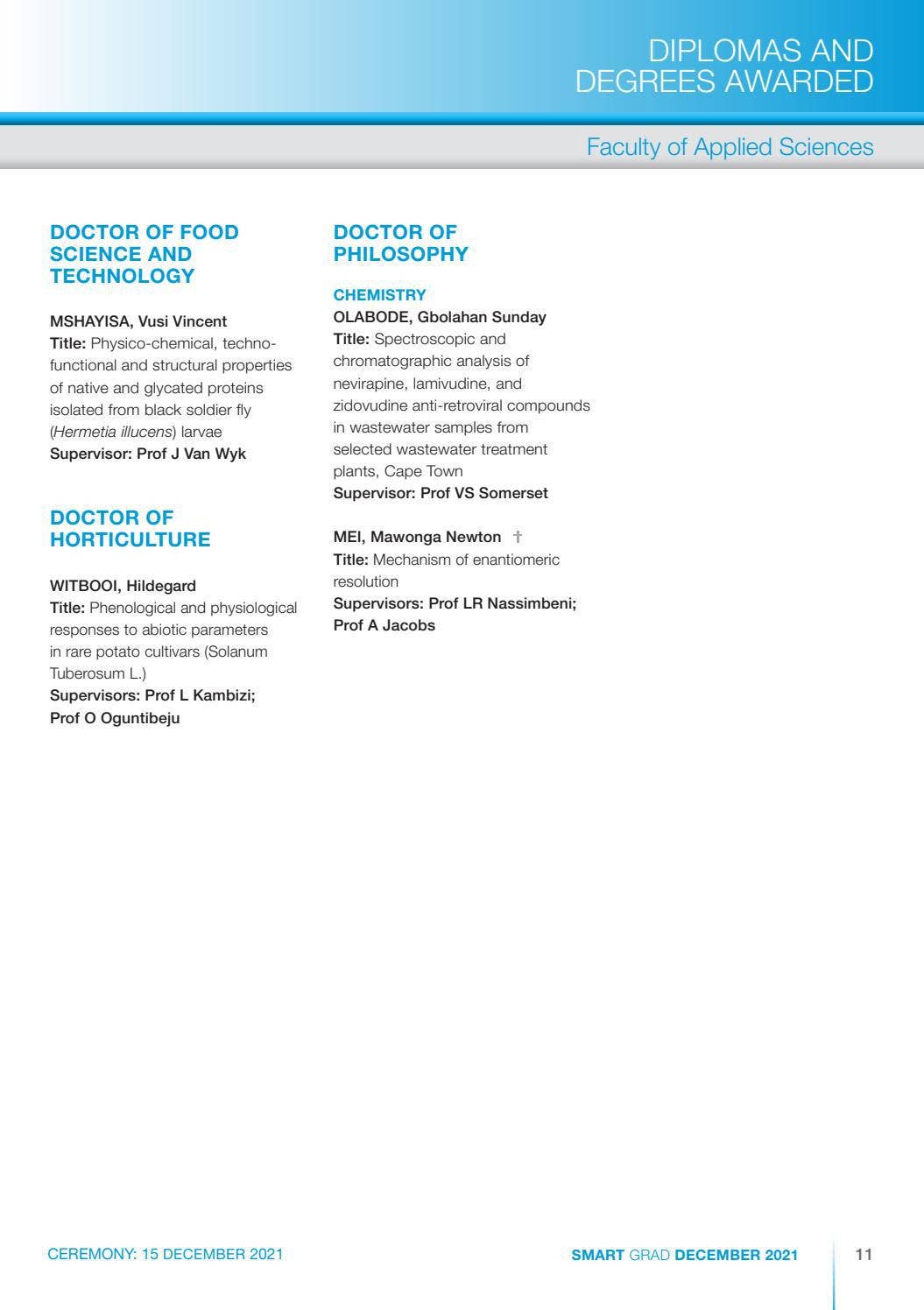 CPUT Smartgrad - December 2021 by Cape Peninsula University of Technology - Issuu