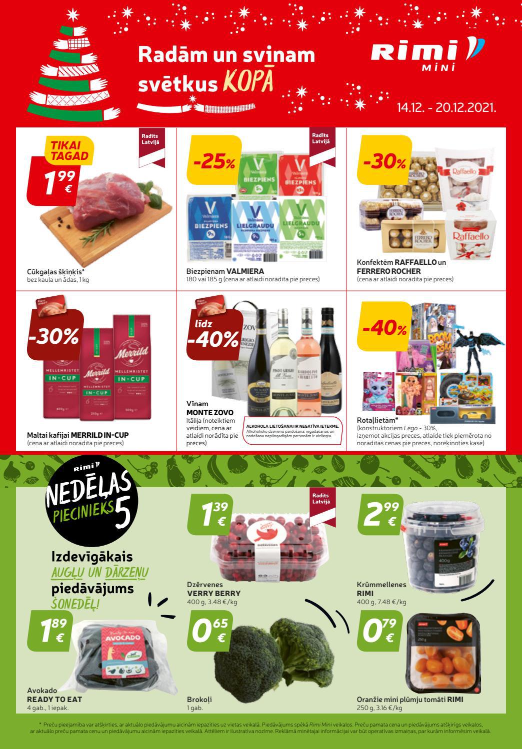 Rimi Mini piedāvājumi 14.12.-20.12.2021. by Rimi - Issuu