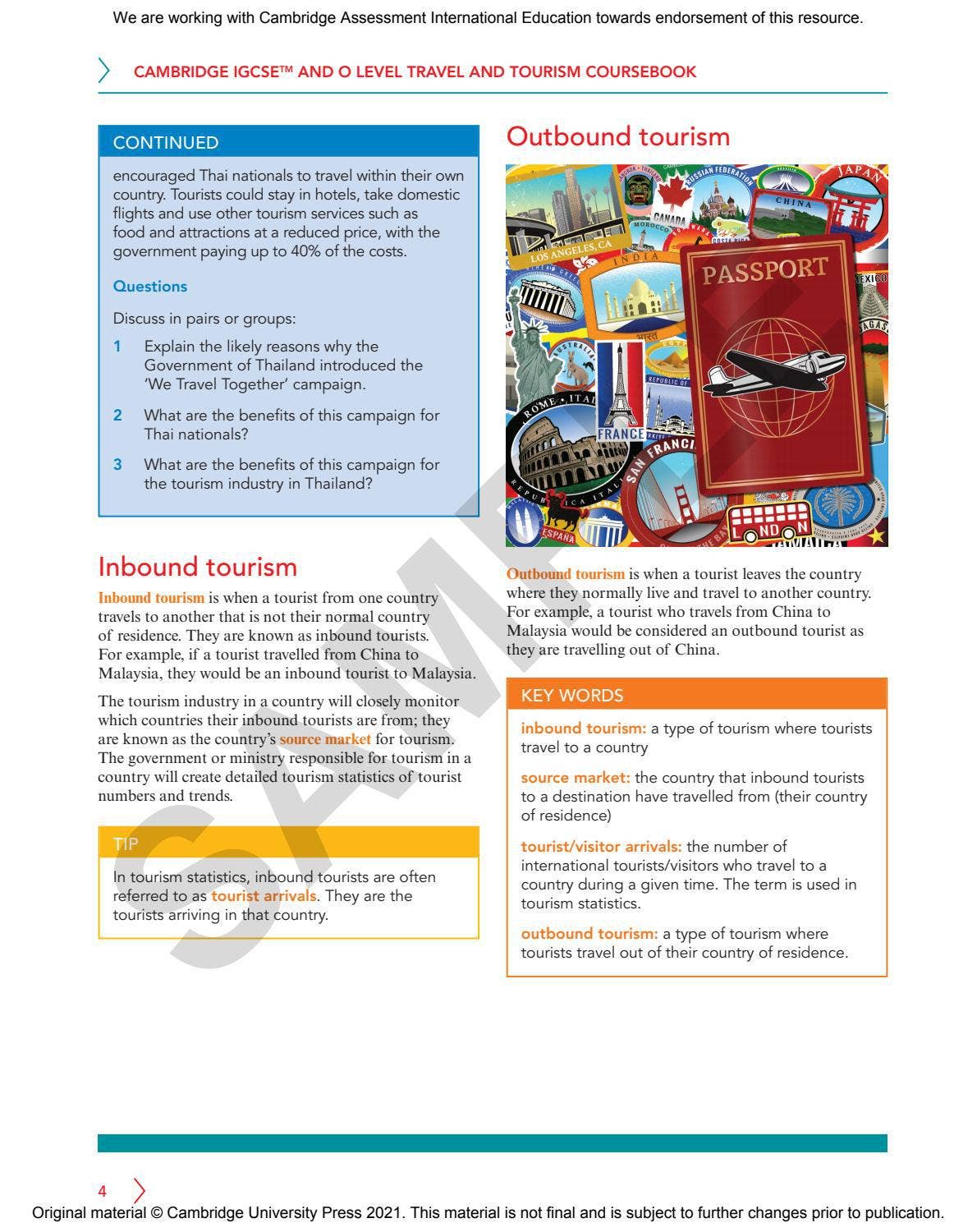 IGCSE O Level Travel & Tourism by Cambridge International Education - Issuu