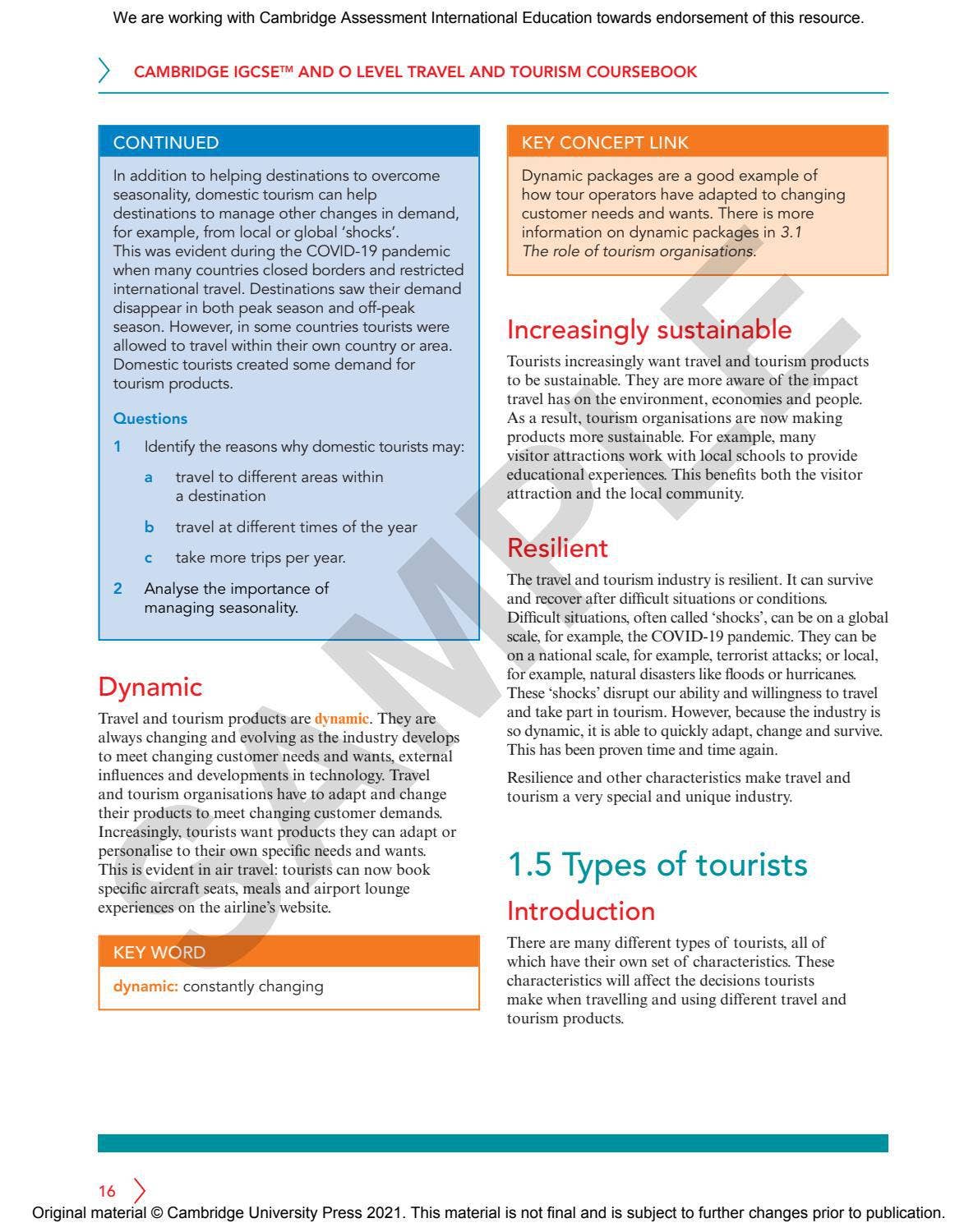 IGCSE O Level Travel & Tourism by Cambridge International Education - Issuu