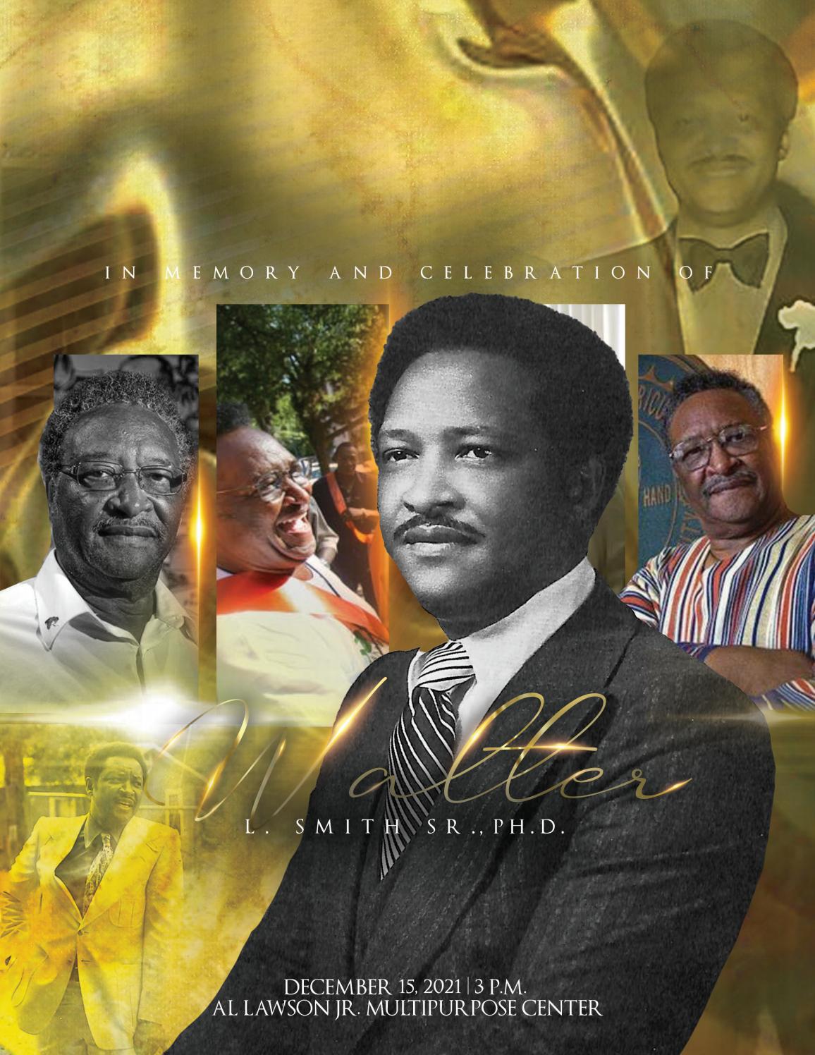 In Memory Celebration Program: Dr. Walter L. Smith, Sr. by FAMU ...