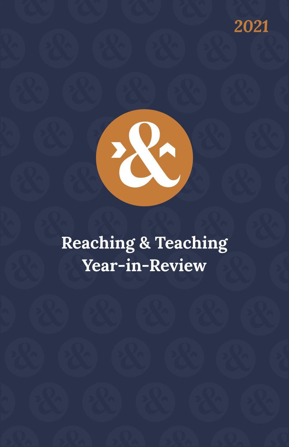 RTIM Year-in-Review 2021 by Reaching and Teaching - Issuu