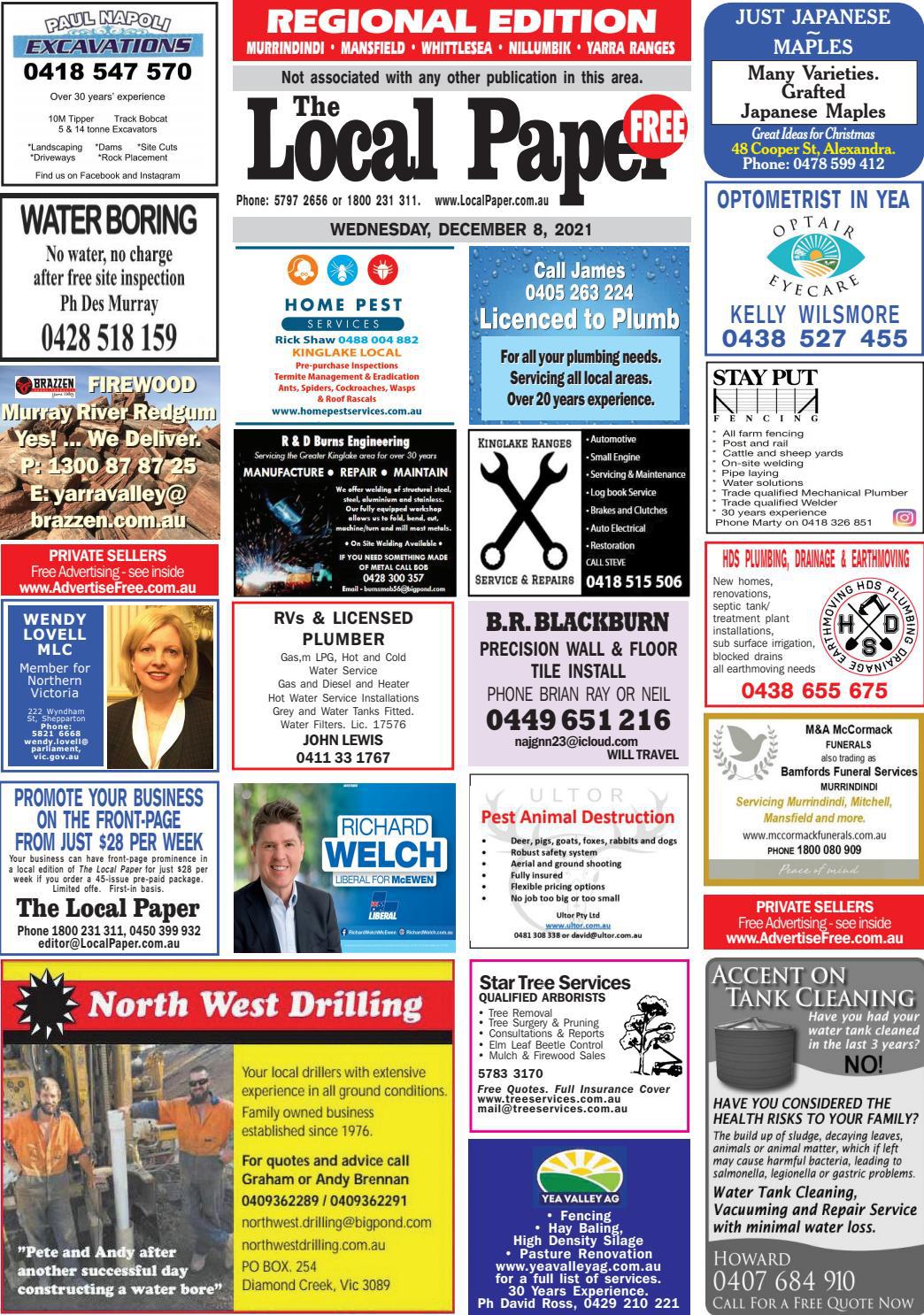 The Local Paper.Regional Edition. Wed., Dec. 8, 2021 by Ash Long - Issuu