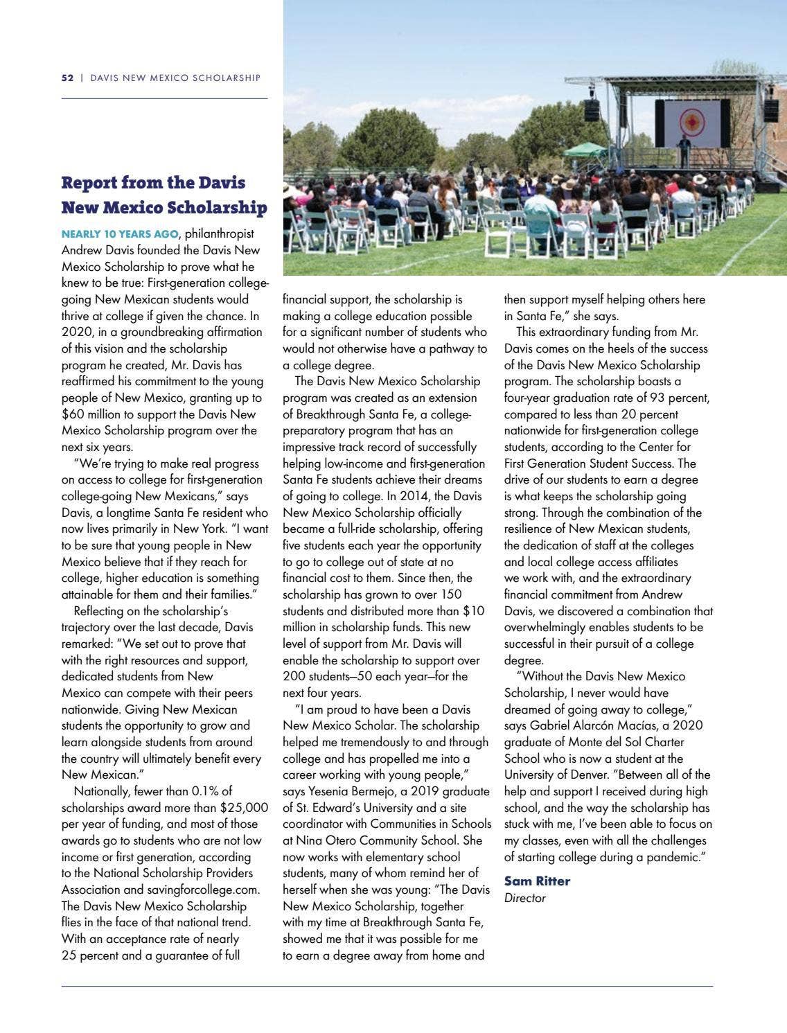 Santa Fe Prep Magazine - Fall 2021 by Santa Fe Prep - Issuu
