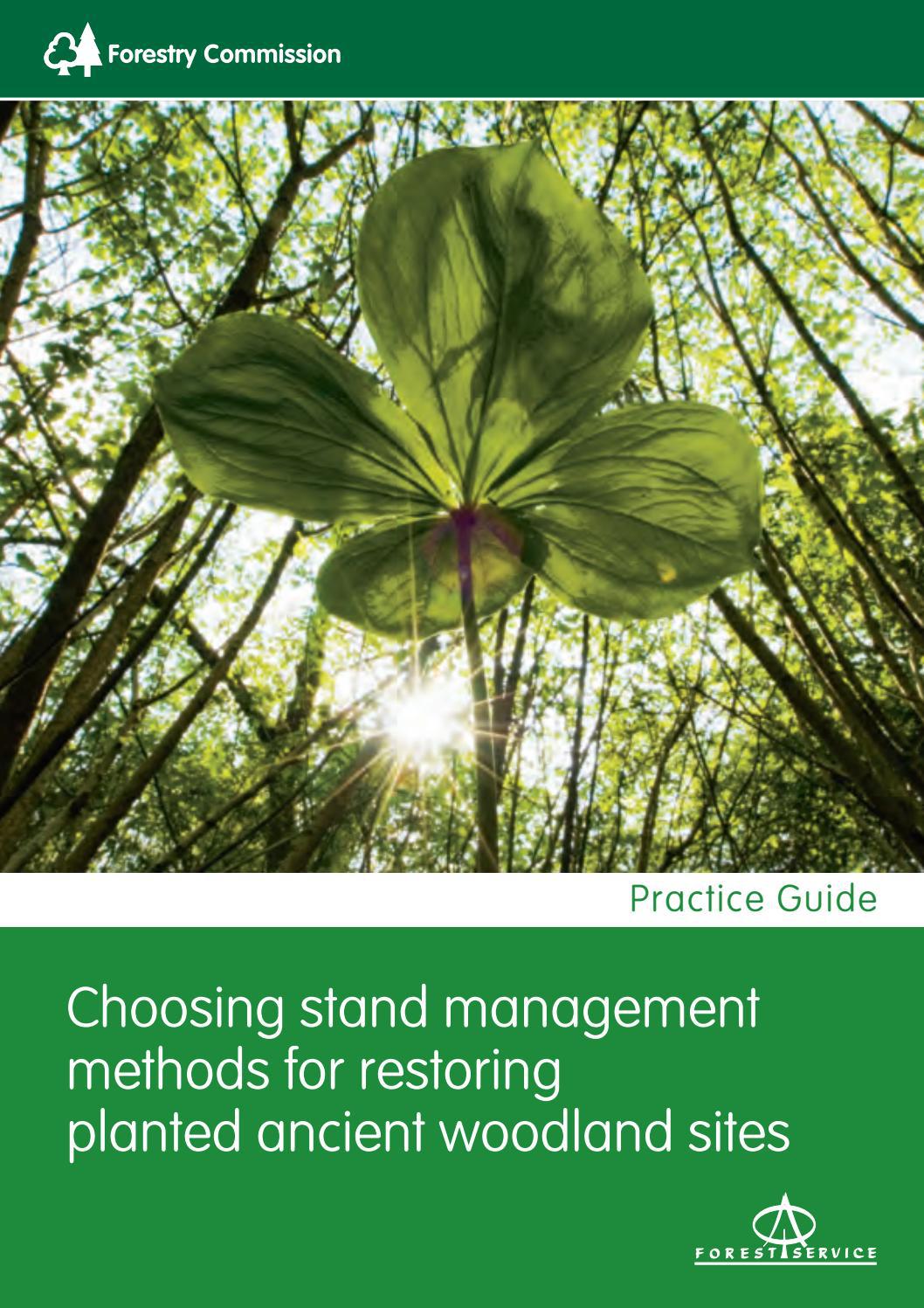 Forest Research - Choosing stand management methods for restoring ...