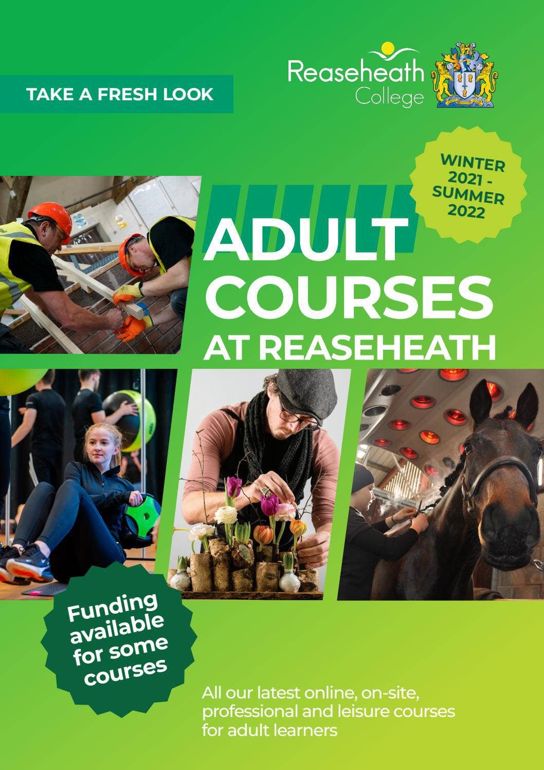 Reaseheath Adult Courses Guide 21-22 by Reaseheath College - Issuu