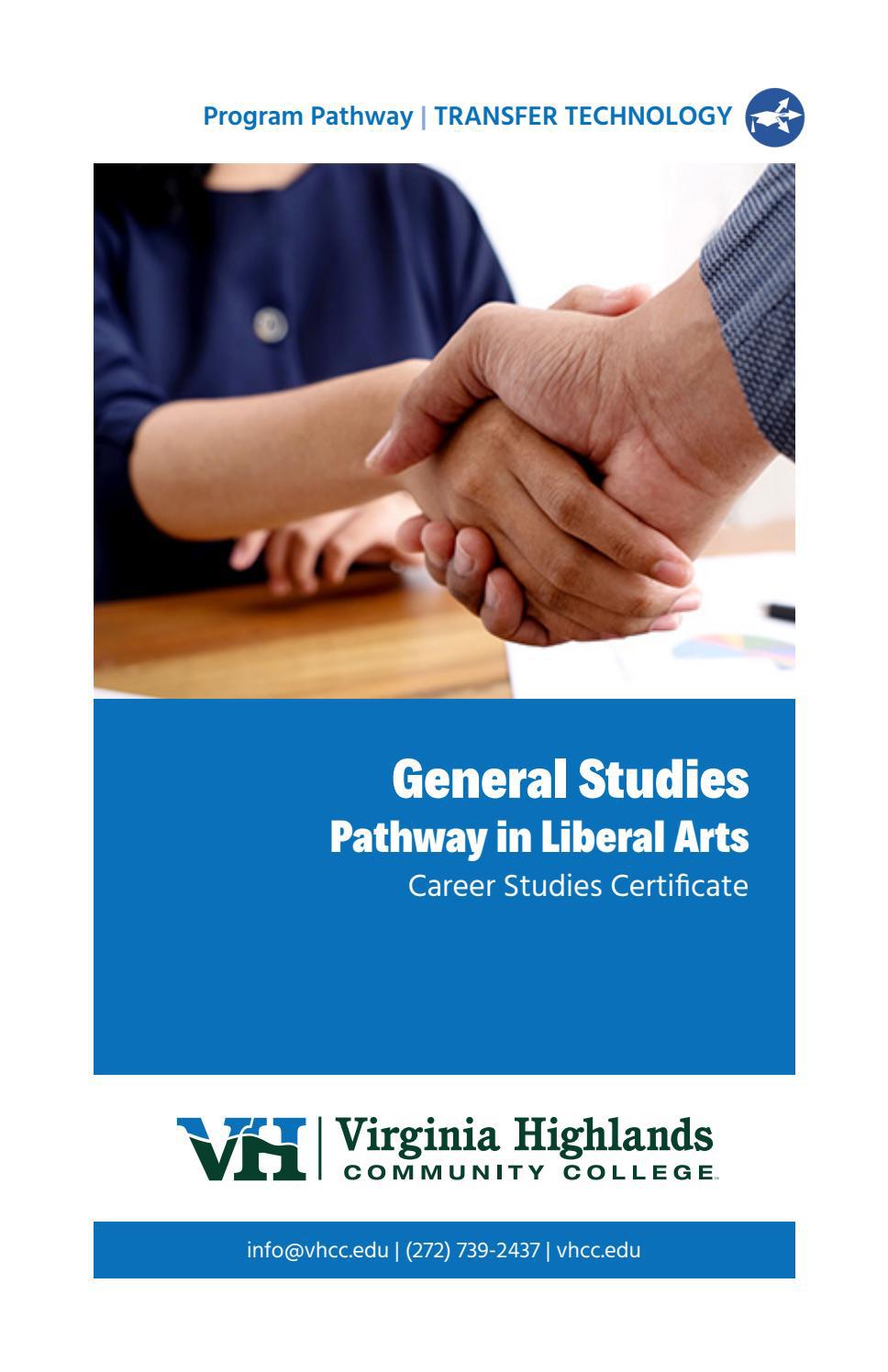 General Studies Pathway in Liberal Arts | VHCC by Virginia Highlands ...