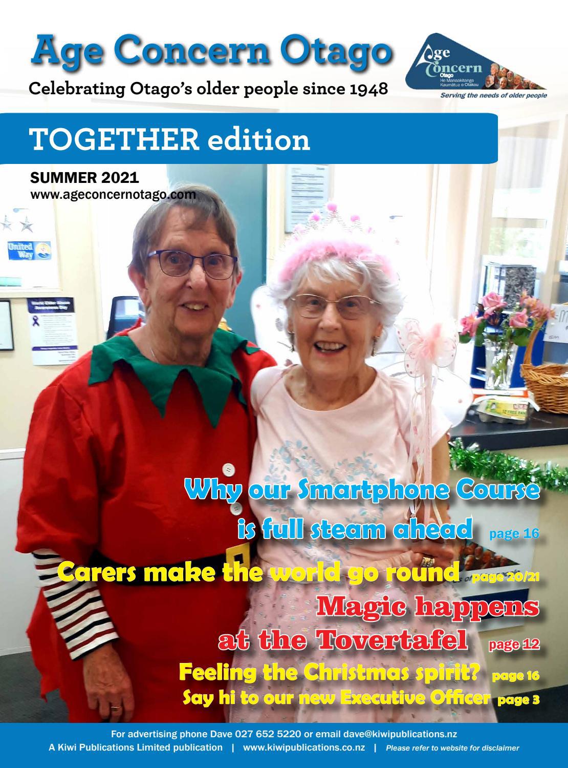 Age Concern Otago Newsletter - Issue 4 Summer 2021 by ageconcernotago - Issuu