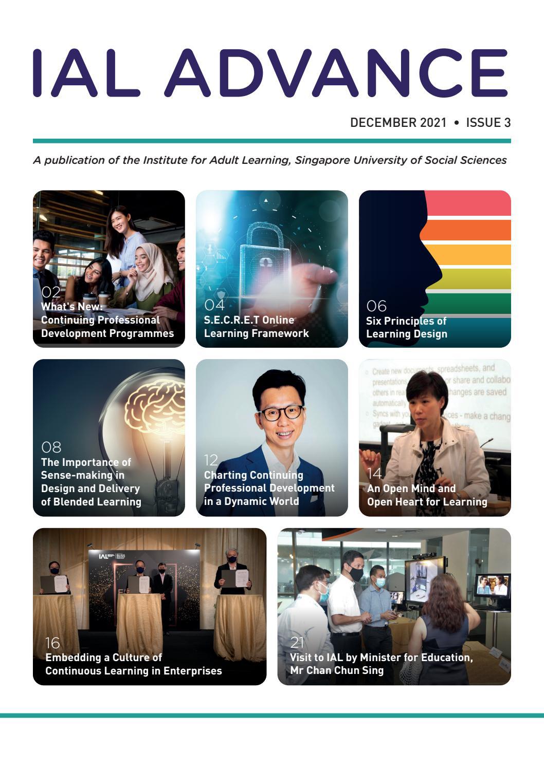 IAL Advance December 2021 | Issue 3 by Institute for Adult Learning - Issuu