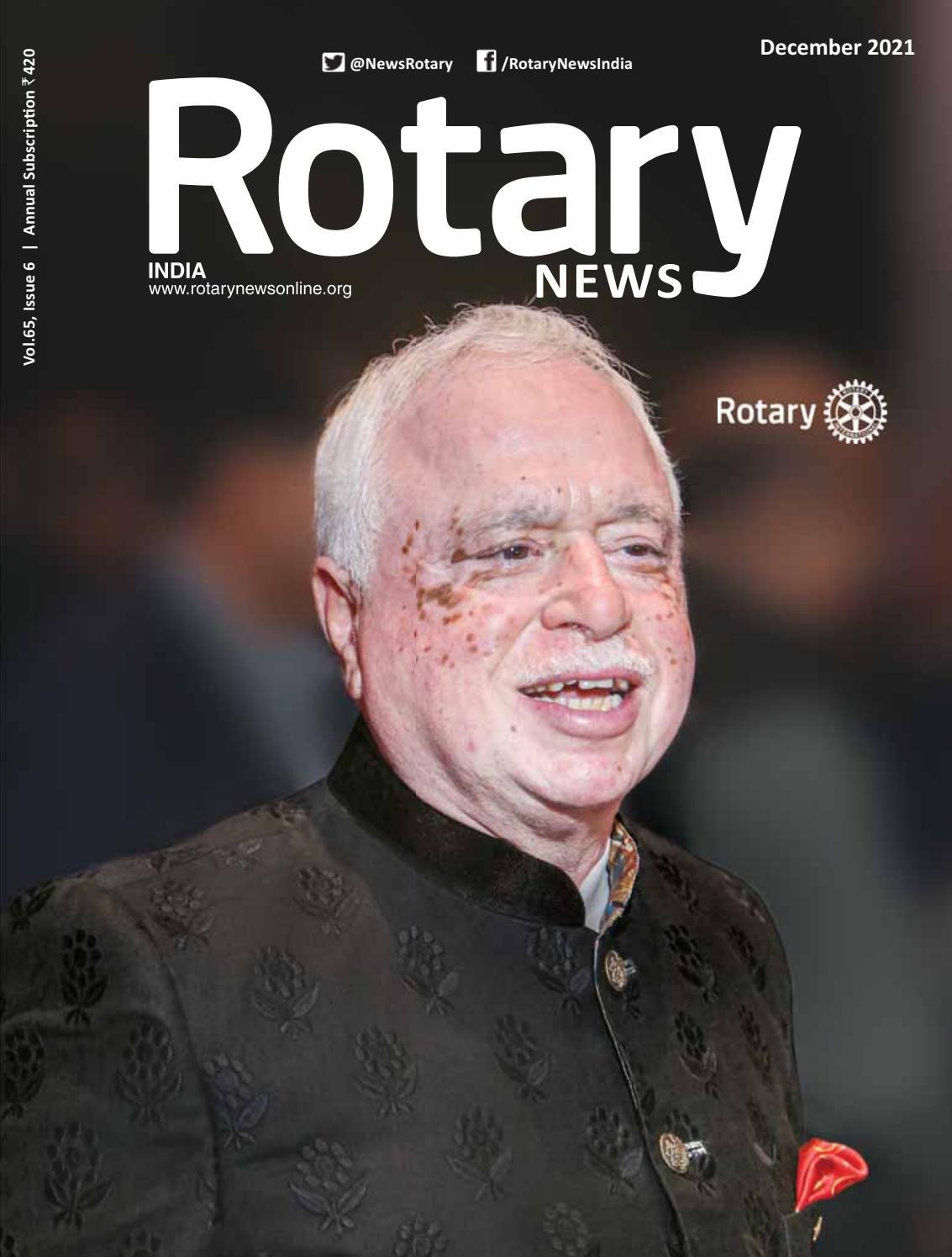 Rotary News December 2021 by Rotary News - Issuu