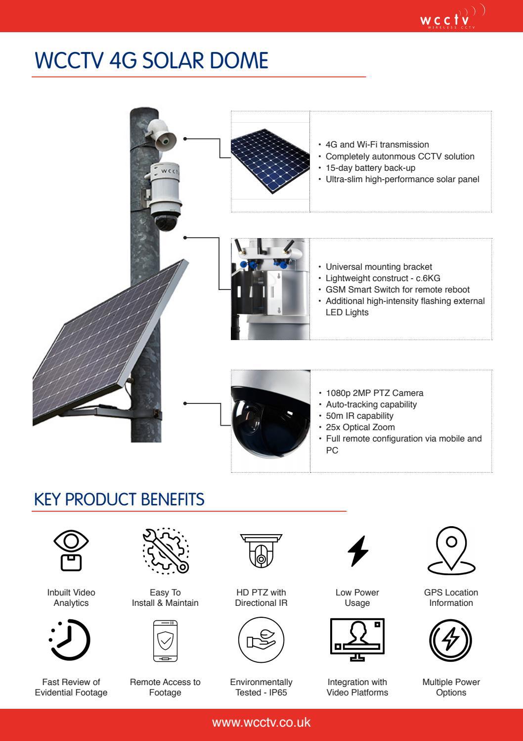Redeployable CCTV - WCCTV 4G Solar Dome by WCCTV - Issuu