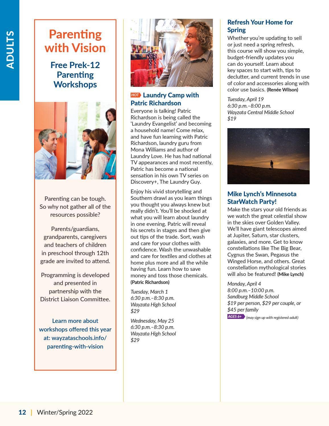 Community Ed Winter/Spring 2022 Catalog by Wayzata Public Schools - Issuu