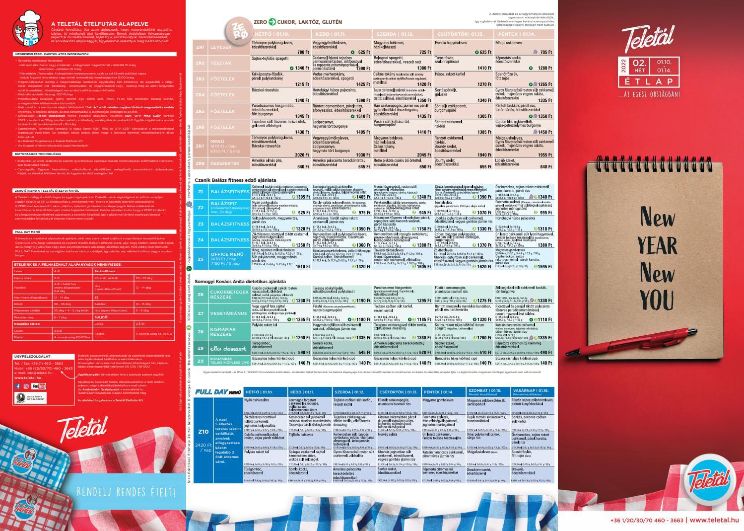 Teletál - Étlap - 2022. 02. hét by Teletál - Issuu