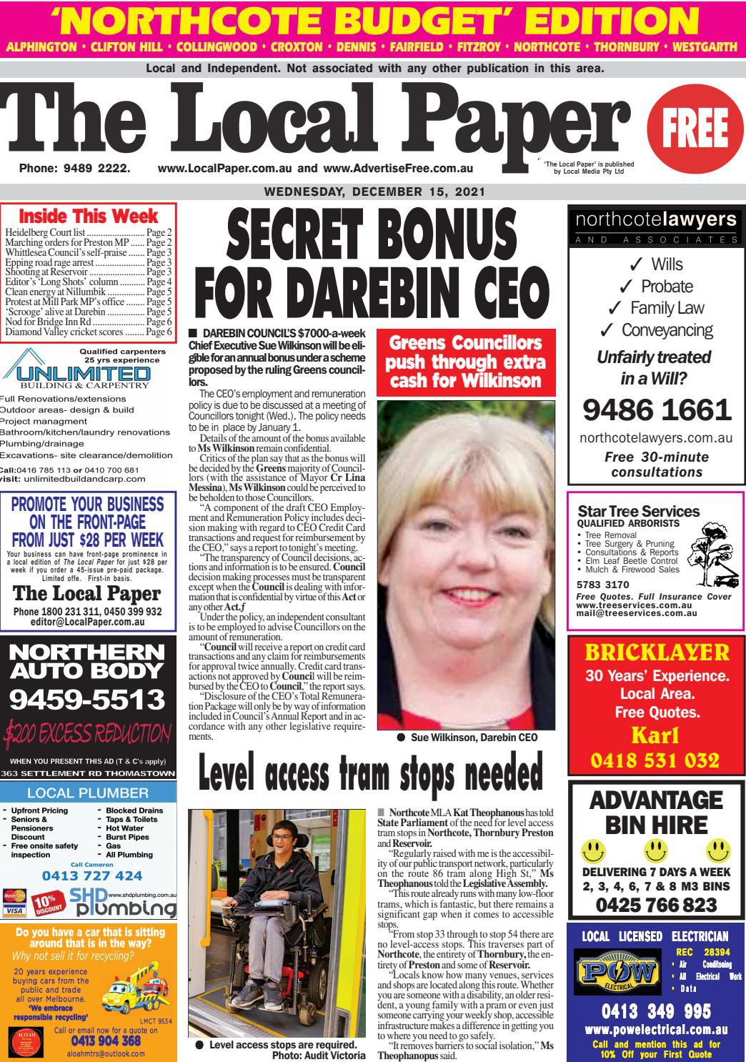 The Local Paper Northcote Budget Edition Wed Dec 15 2021 By Ash the-local-paper-northcote-budget-edition-wed-dec-15-2021-by-ash