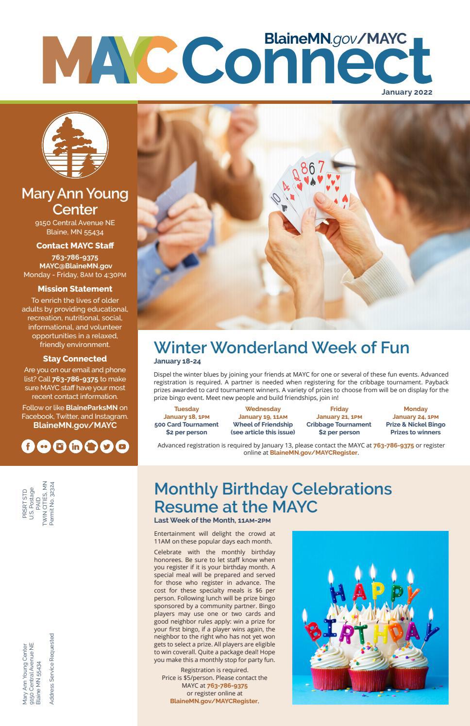 MAYC Connect - January 2022 by City of Blaine - Issuu