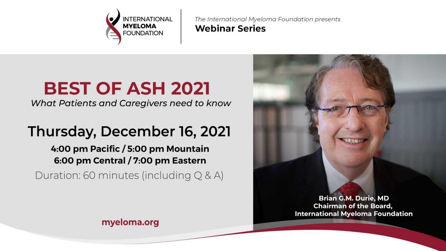 Best of ASH 2021 by International Myeloma Foundation - Issuu