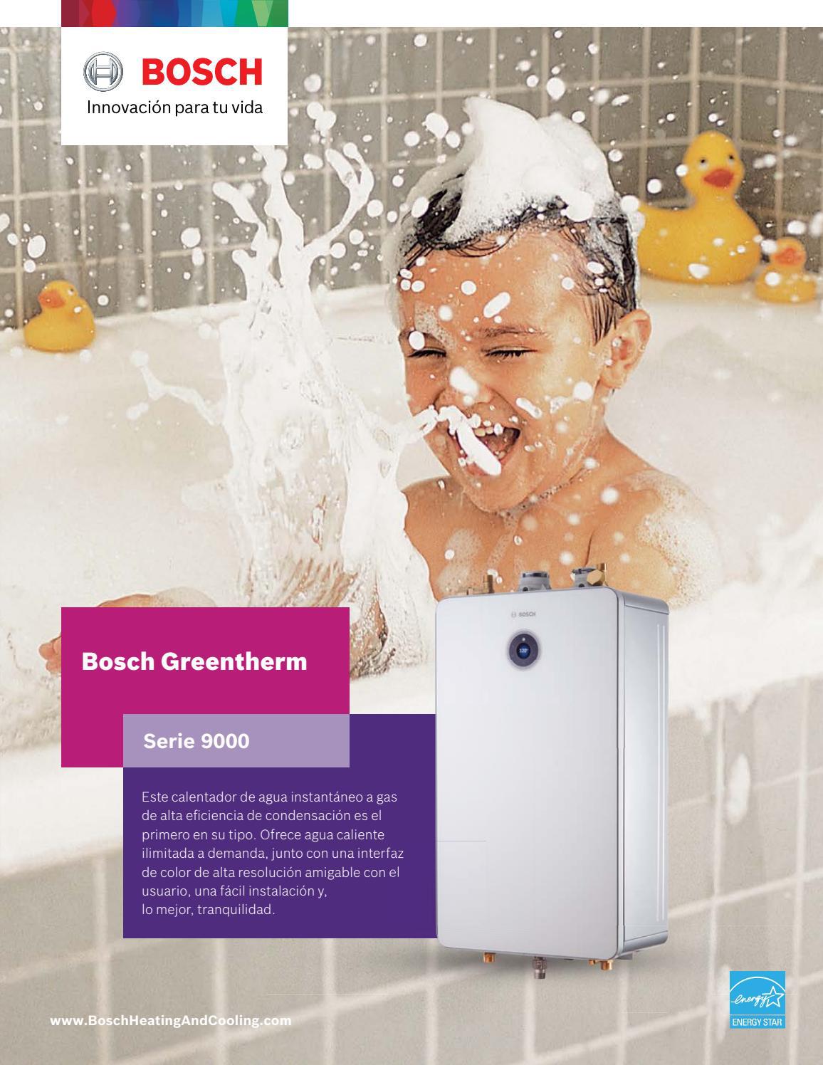 Bosch Greentherm 9000 Spanish by Bosch Home Comfort - Issuu
