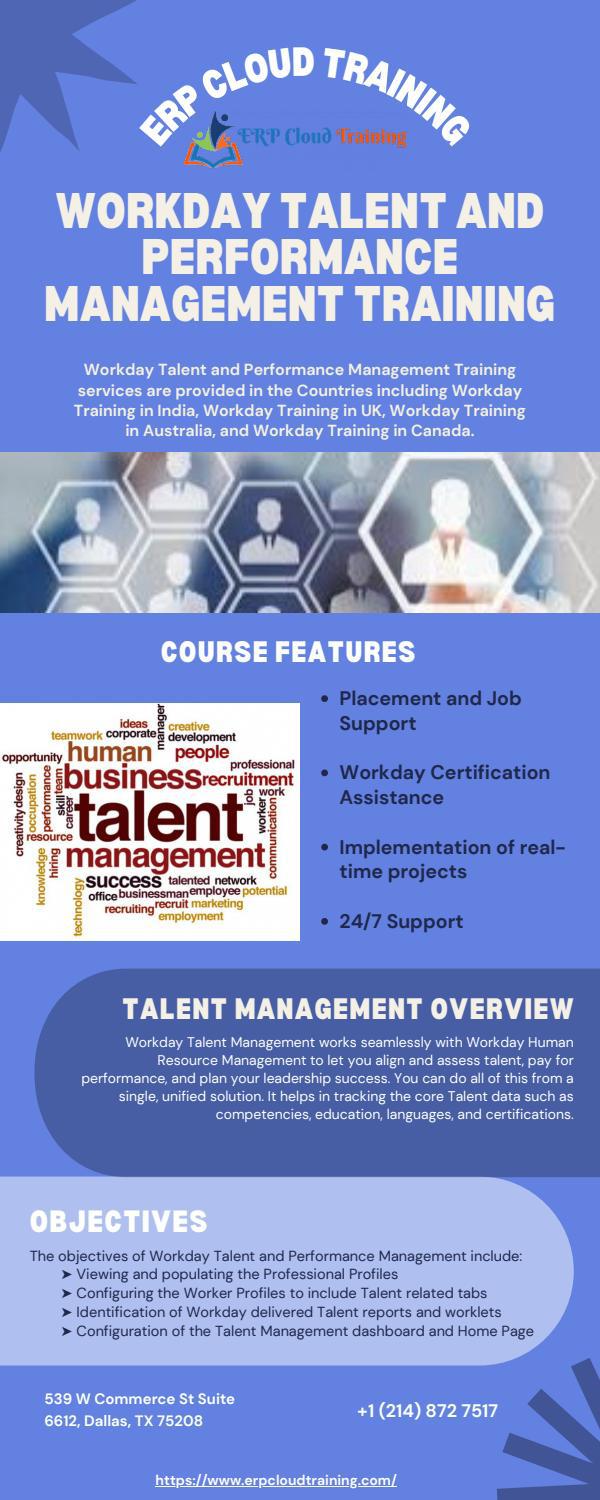 Workday Talent and Performance Management Training by ERP Cloud ...