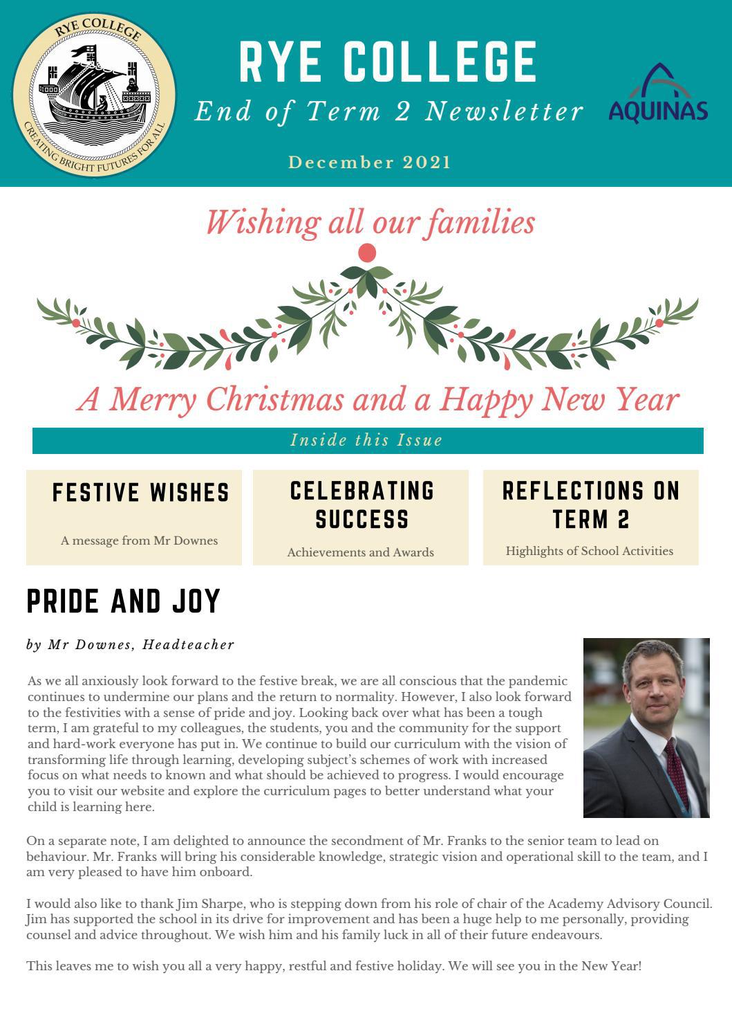 End of Term 2 Newsletter 2021/22 by Schudio - Issuu