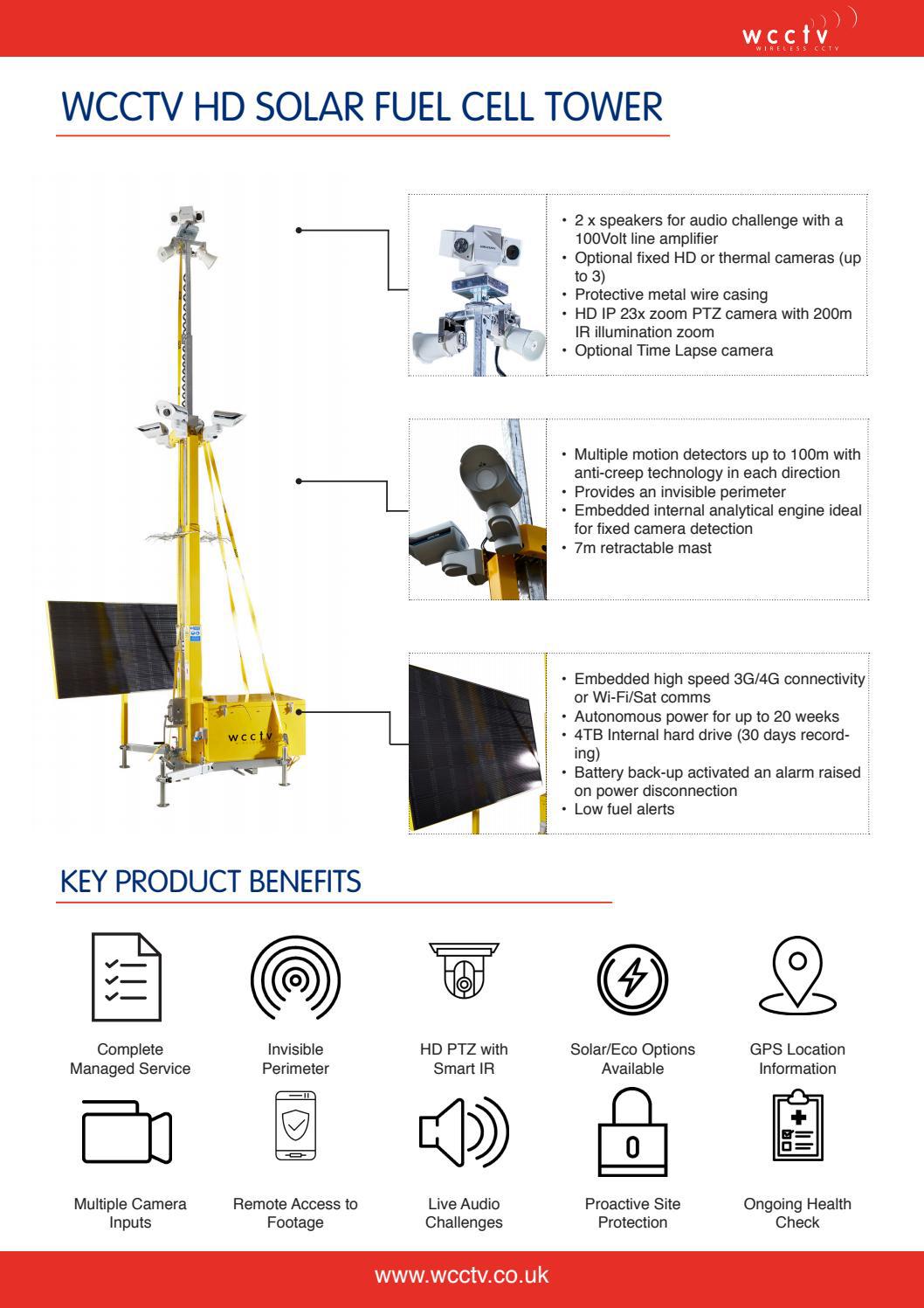 Rapid Deployment CCTV - WCCTV HD Solar Fuel Cell Tower by WCCTV - Issuu
