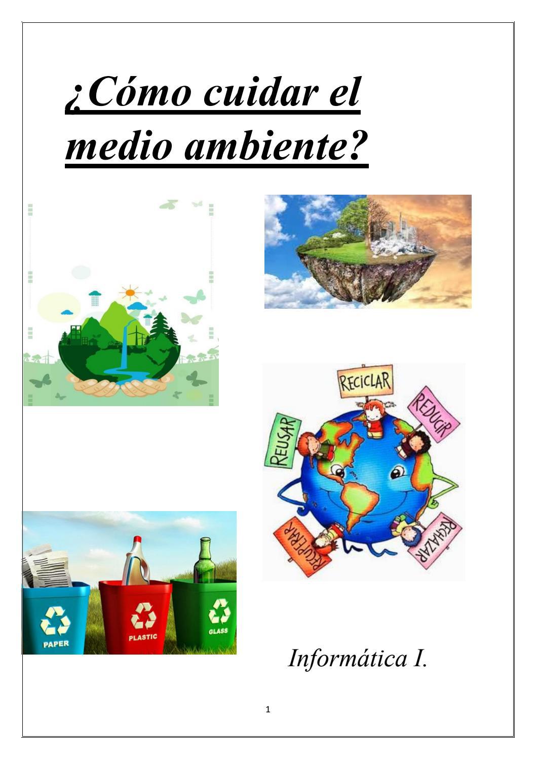 Como cuidar el medio ambiente by Disleydi Bello - Issuu