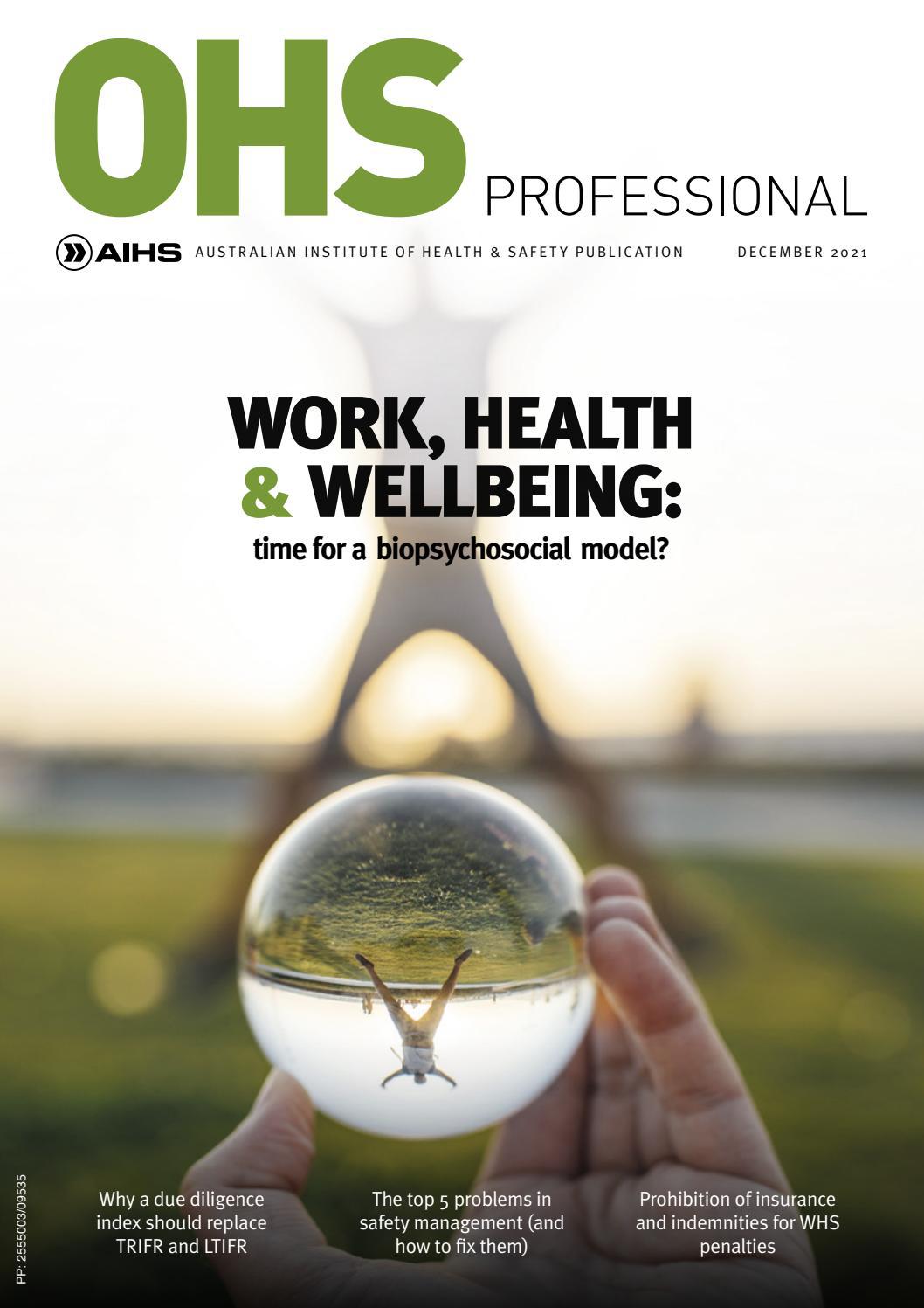 OHS Professional Magazine December 2021 by Australian Institute of ...