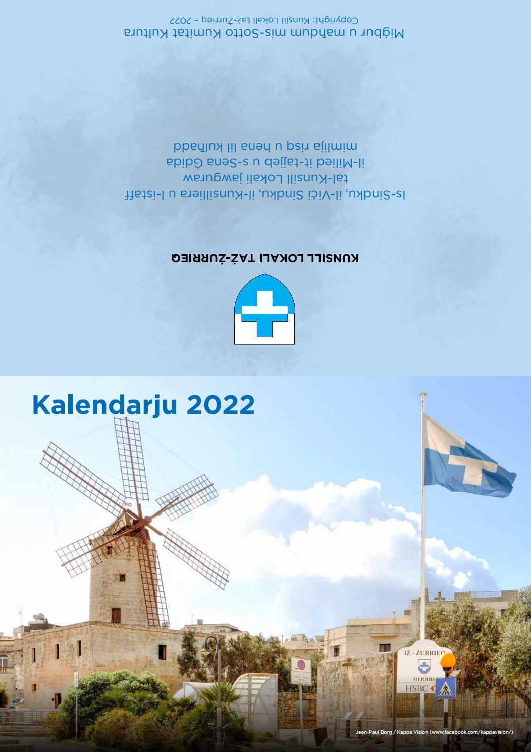 Kalendarju Kunsill Lokali Zurrieq 2022 by kunsill lokali zurrieq - Issuu