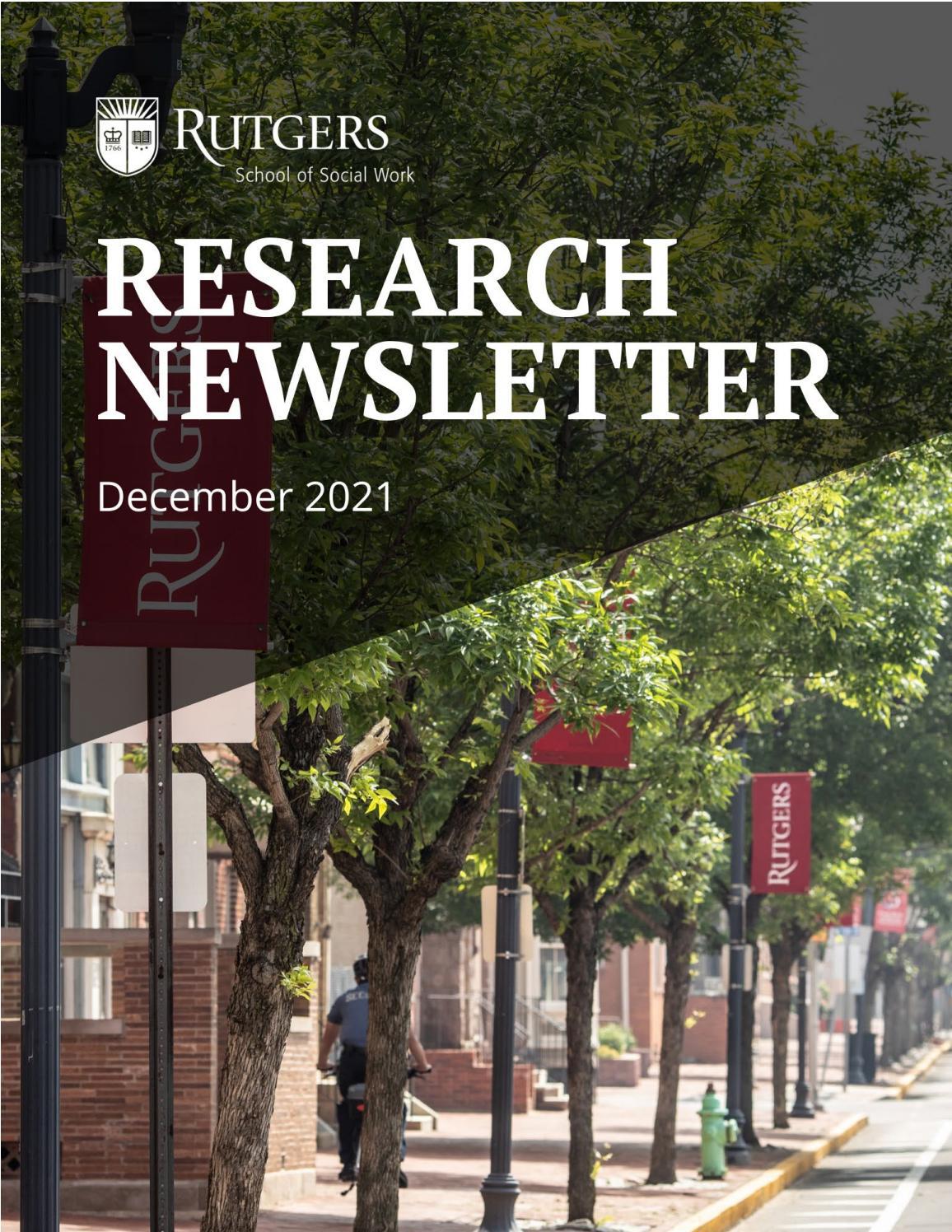 Research Newsletter: December 2021 by Rutgers SSW - Issuu